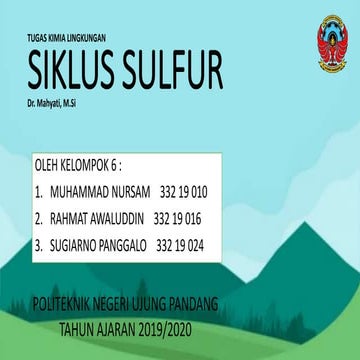 Daur Belerang (Siklus Sulfur) | PPTX