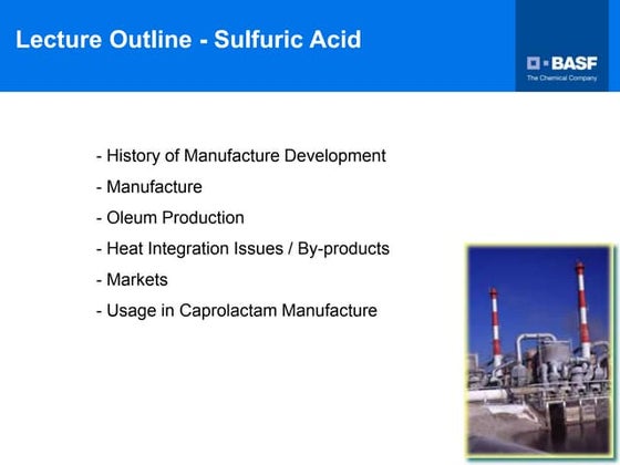 Lecture 17- Manufacturing of Sulfuric acid by Chamber process H2SO4.pdf | Indoor Environmental ...