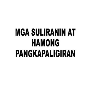 Suliraning Pangkapaligiran-Suliranin sa Solid Waste.pptx