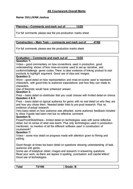 evaluation and overall feedback sheet | PDF