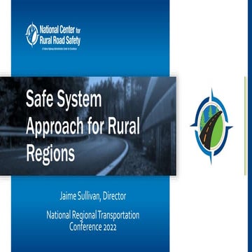 Safe System Approach for Rural Regions | PPTX