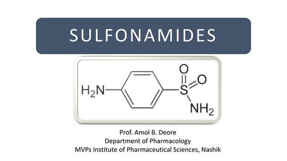 Sulfonamides | PPT