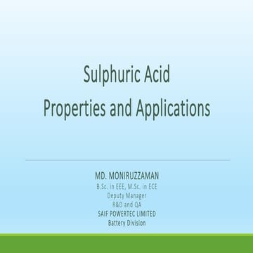 Sulphuric Acid - Properties and Applications.pdf