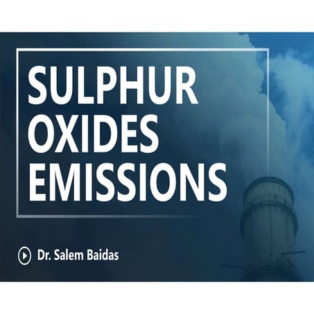 Sulphur Oxides Emissions | PDF