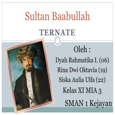 Sultan baabullah | PPTX