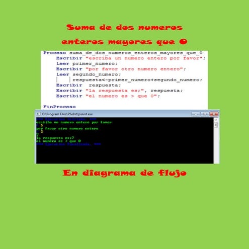 Suma de dos numeros mayores que 0 | DOCX