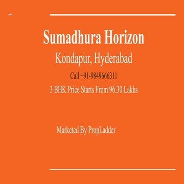 Sumadhura horizon | PDF