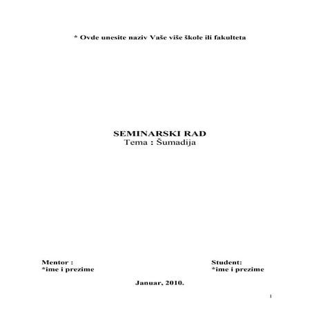 Sumadija | DOC