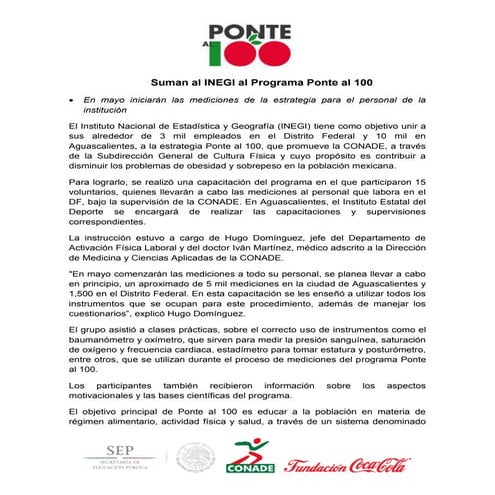 Ponte al 100 | DOCX