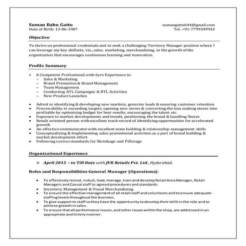 Suman resume | DOCX