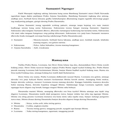 Sumantri ngenger | DOCX