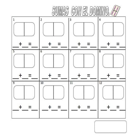 Sumas con-el-domino. | PDF