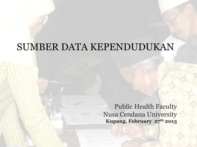 sumber data kependudukan | PPTX