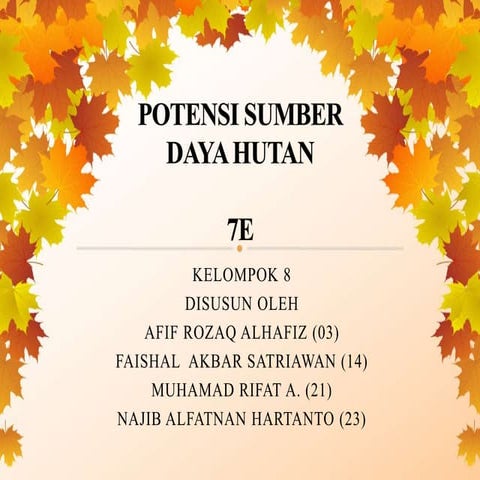 Sumber daya hutan | PPTX