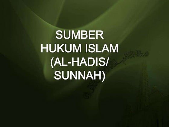 Unsur unsur pokok hadist | PPT