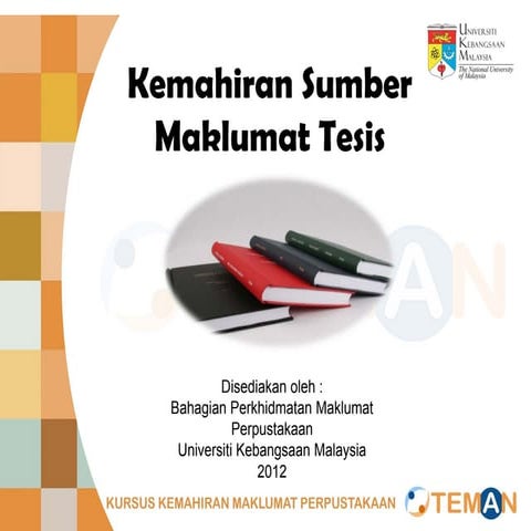 Kemahiran Sumber Maklumat Tesis | PDF