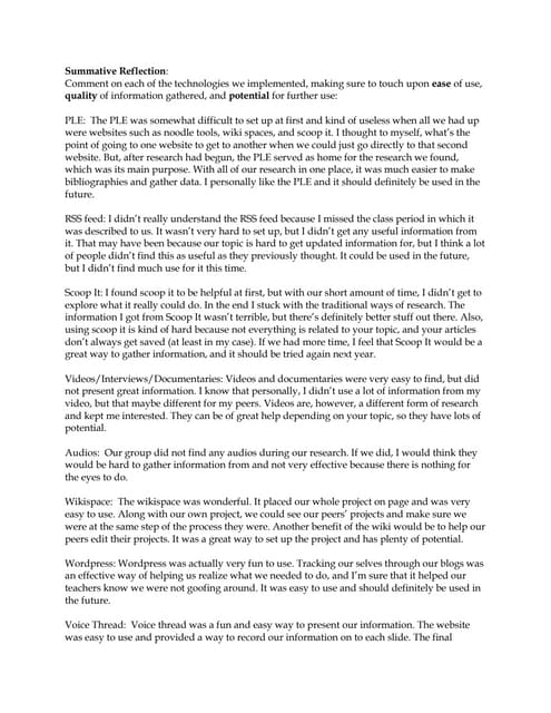 Extended project log | PDF