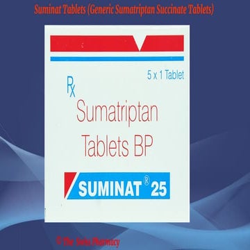 Suminat Tablets (Generic Sumatriptan Succinate Tablets) | PDF