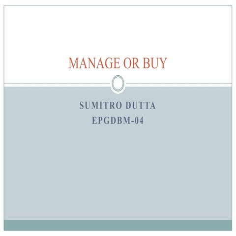 Backward Integration? | PPT