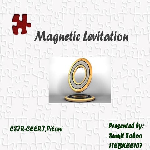Magnetic Levitation | PPT