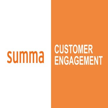 Summa Customer Engagement | PPT