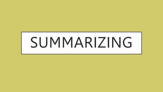 Lesson 5 VARIOUS TECHNIQUES IN SUMMARIZING.pptx