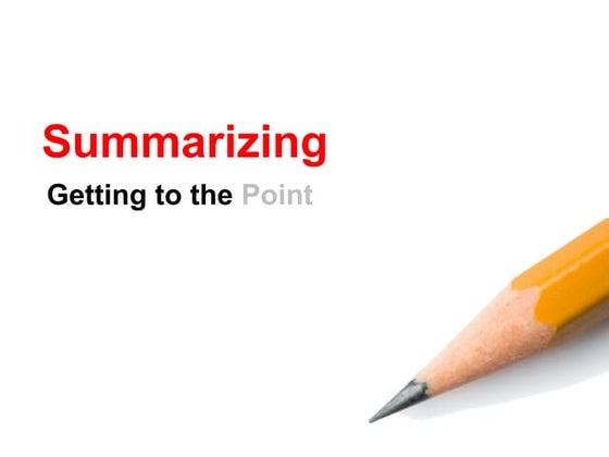 summarizing-lesson.ppt English literature | PPT