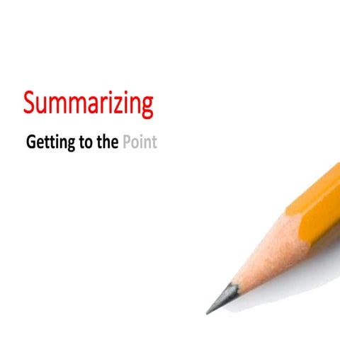 summarizing-lesson.ppt English literature | PPT