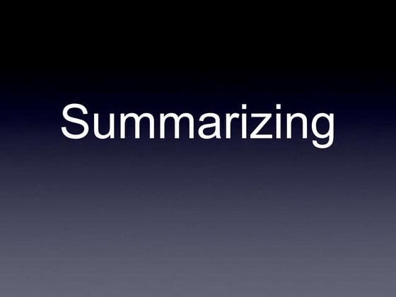 Lesson 5 VARIOUS TECHNIQUES IN SUMMARIZING.pptx