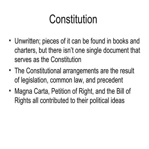 British Constitution | PPTX