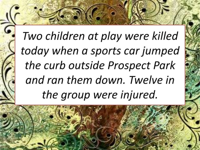 Nut Graf Writing, The Second Paragraph | PPTX