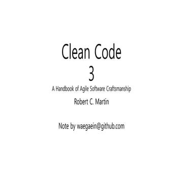 Clean Code - 3 | PDF | Technology & Computing