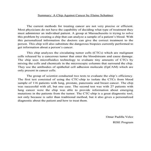 Summary Ctc Chip Pdf