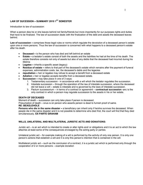 1st Article 110 to Article 113 Shariah Law- Legal Succession | PPT