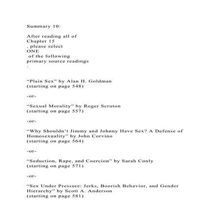 Summary 10After reading all of Chapter 15, please select .docx