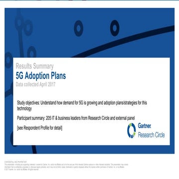 Summary : 5G adoption plans | PPT
