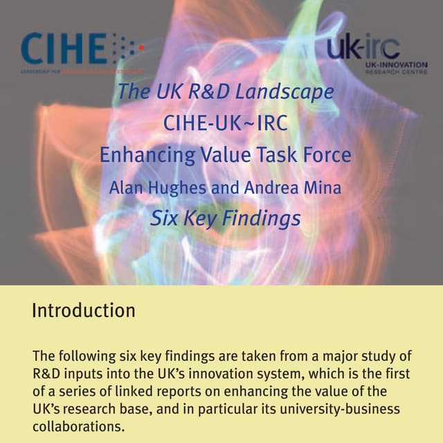 Enhancing Value Landscape - 6 key findings | PDF