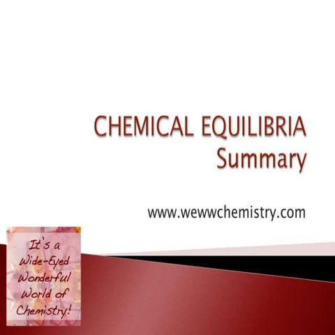 Chemical Equilibria | PPSX | Chemistry | Science