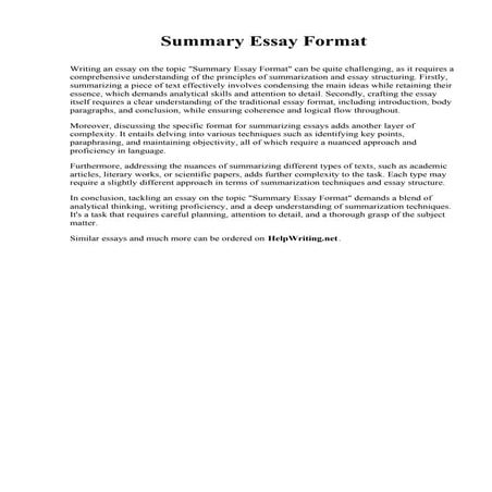Summary Essay Format.pdf
