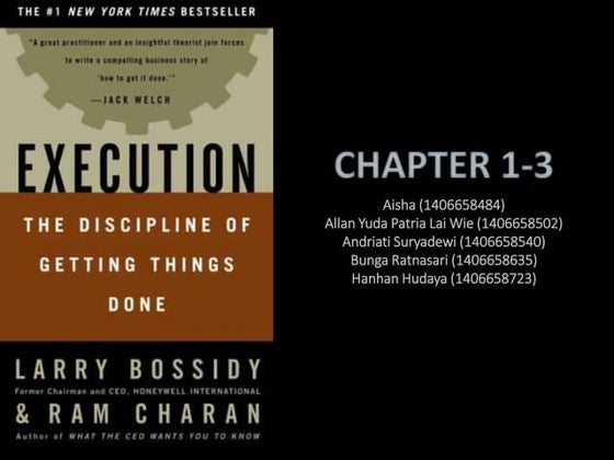 Execution - The Discipline of getting things done | PPT