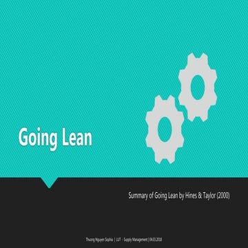 Going Lean | PPTX