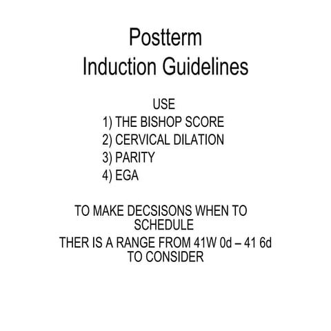 Summary induction guidelines | PPT