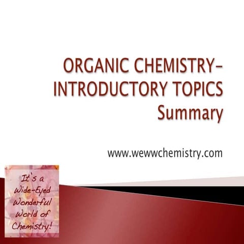 Organic Chemistry: Introductory Topics | PPSX