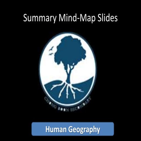 Summary mindmaps human geography 2015 | PPT