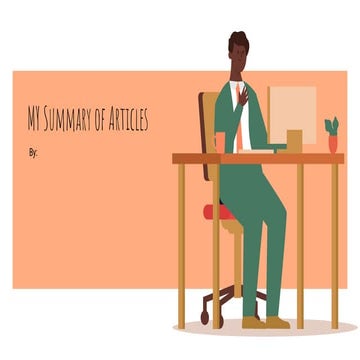 Summary of articles | PPTX