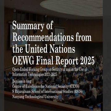Summary of Final Report of the UN OEWG on State Use of ICT (Cyber) 2025.pdf