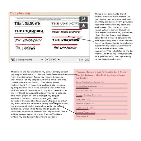 Summary of font ideas | DOCX