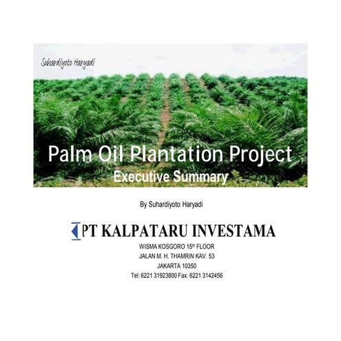 Kalpataru Group Plantations Project | PDF