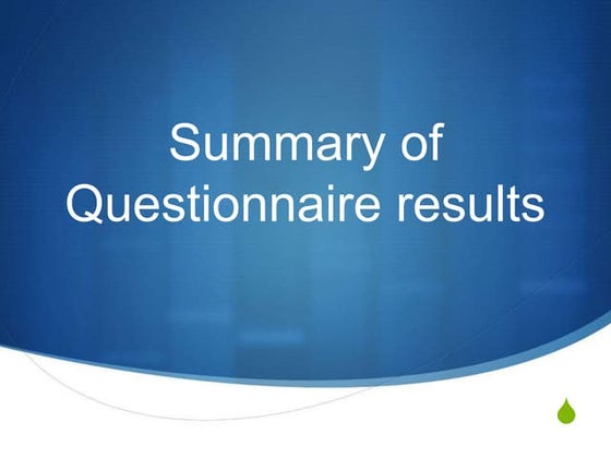 Questionnaire analysis | PDF