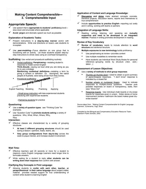 SIOP Lesson Delivery | PDF | Homework and Study | Education